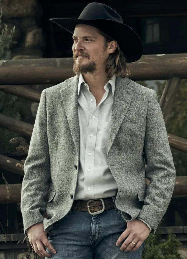 Yellowstone S03 Kayce Dutton Grey Blazer – Furor Jackets
